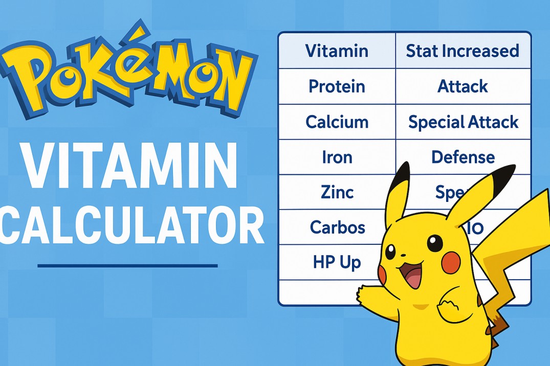 Train Like a Pro Using the Best Pokémon Vitamin Calculator