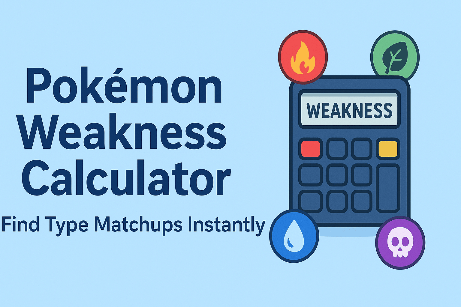 Pokémon Weakness Calculator: Find Type Matchups Instantly
