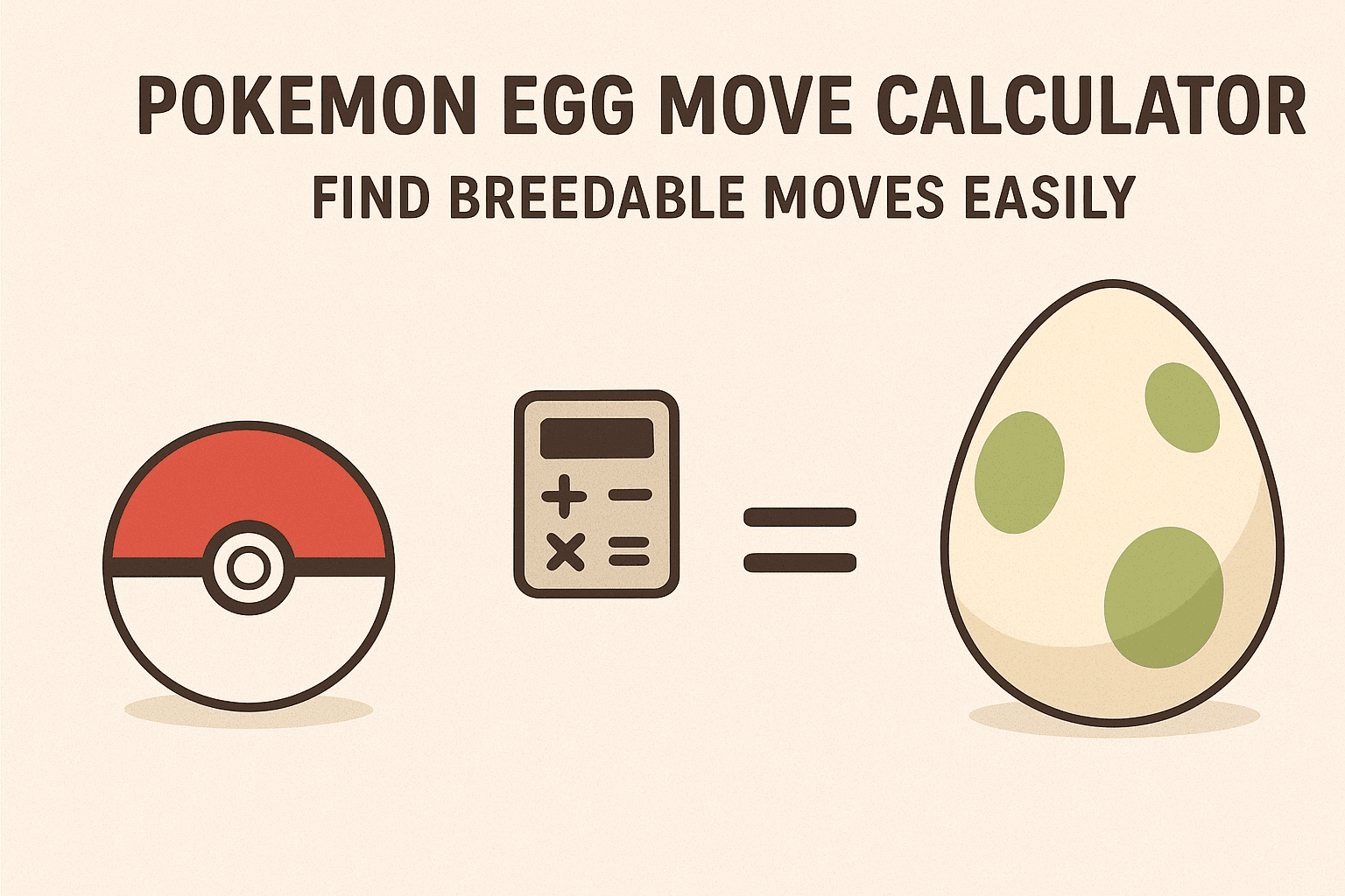 Pokémon Egg Move Calculator – Find Breedable Moves Easily